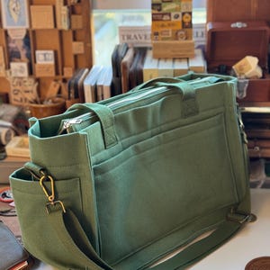 Canvas Planner Tote Bag | Sako Carryall Multi-pocket Organiser for ...