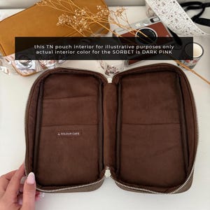 Sako Organizer and TN Pouch Faux Nubuck | Sorbet | Zipped Pencil Case ...