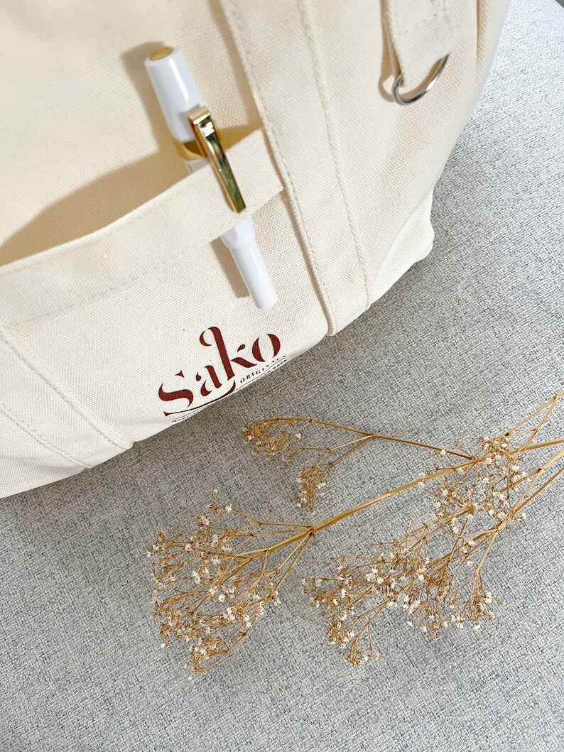 Planner Tote Bag Canvas Tote Bag Minimalist Kolour Kaddy - Etsy