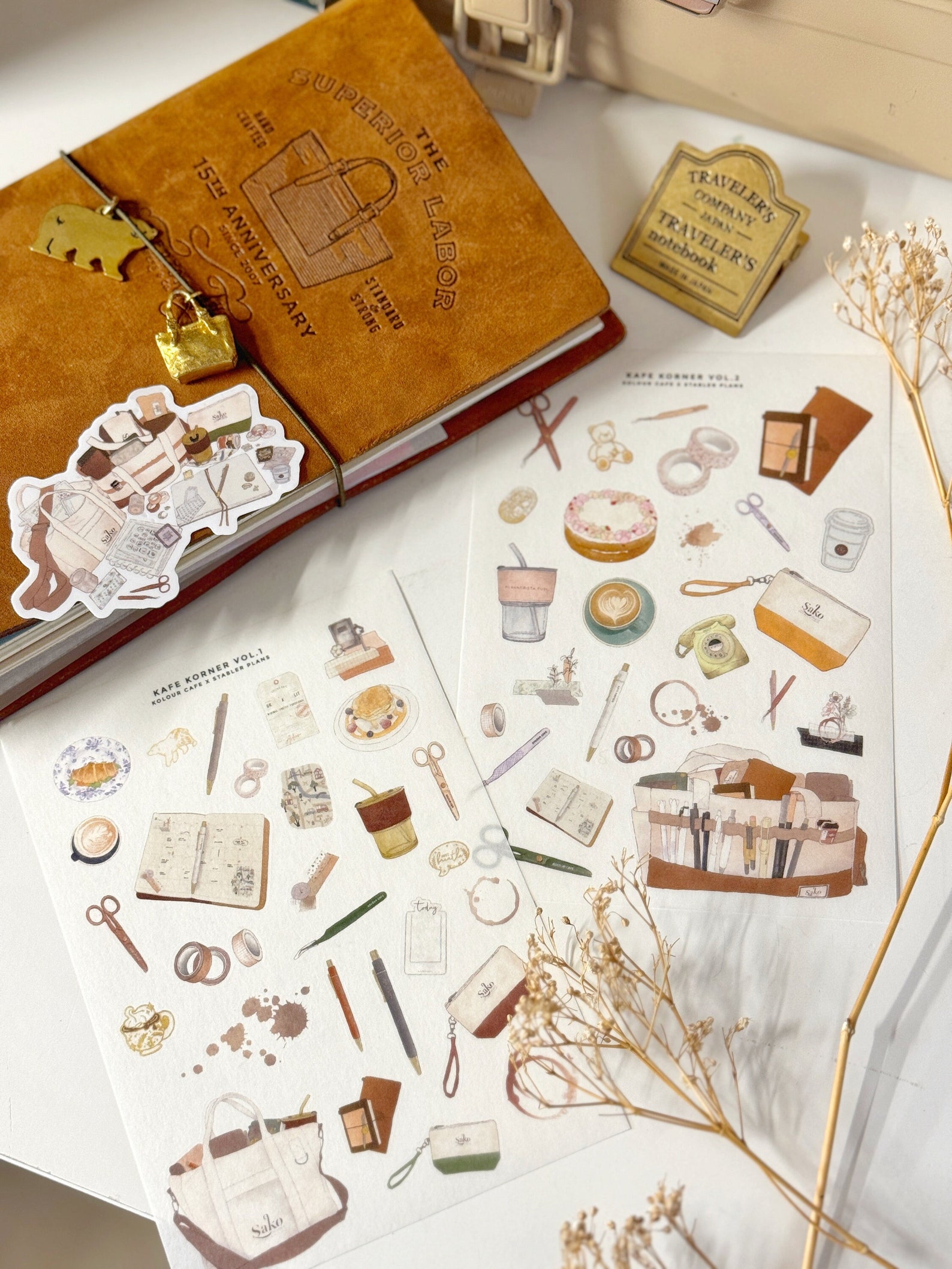 Stationery Planner Stickers | Kolour Cafe X Stabler Plans | Washi ...