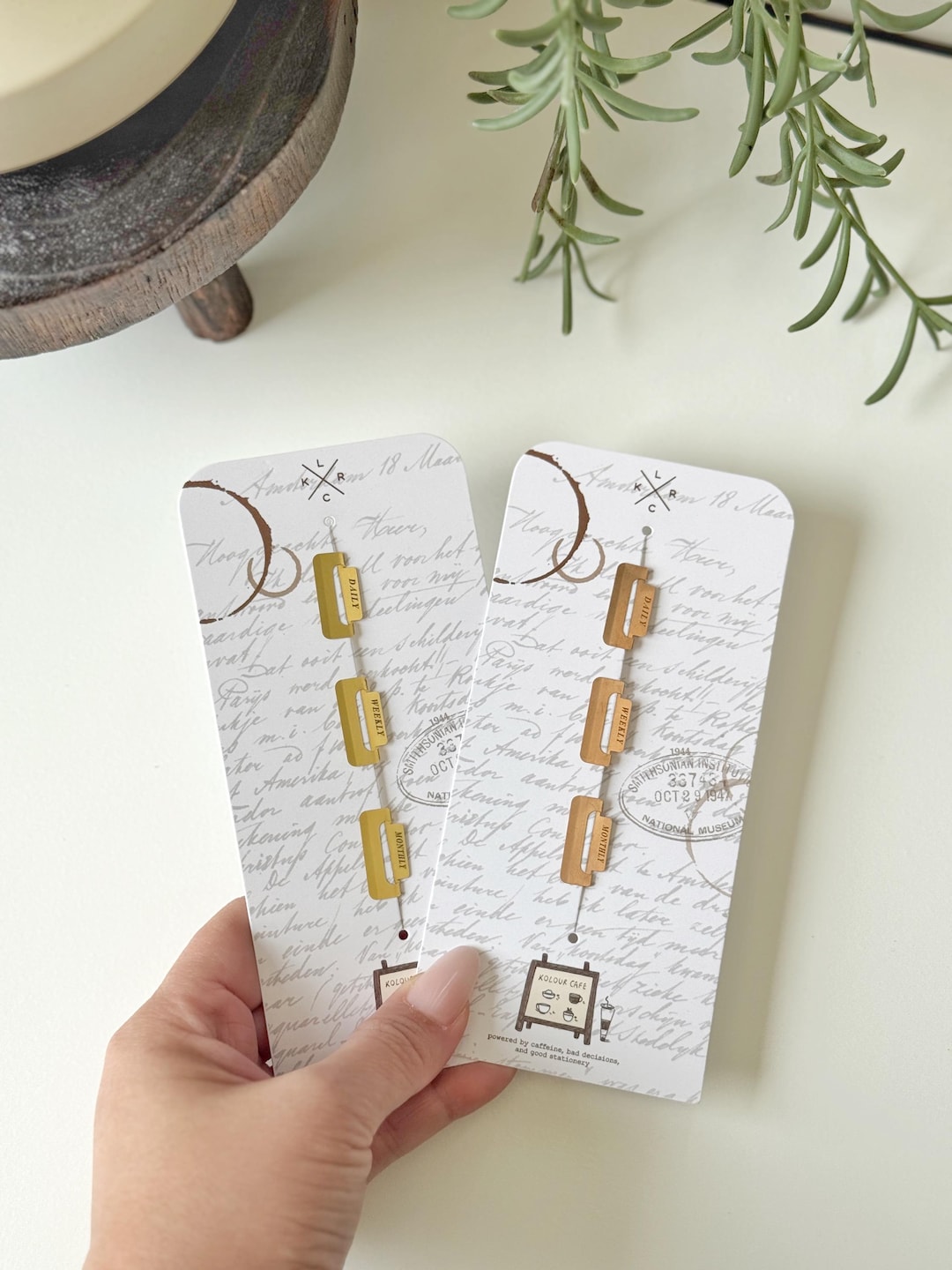 Brass Page Tabs Set | the ESSENTIALS Planner Tab Dividers L Gold and ...