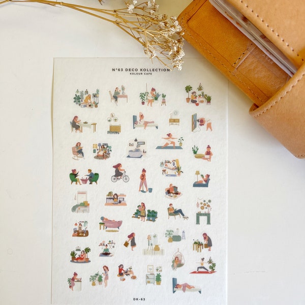 Transparent Life Style Stickers - Etsy