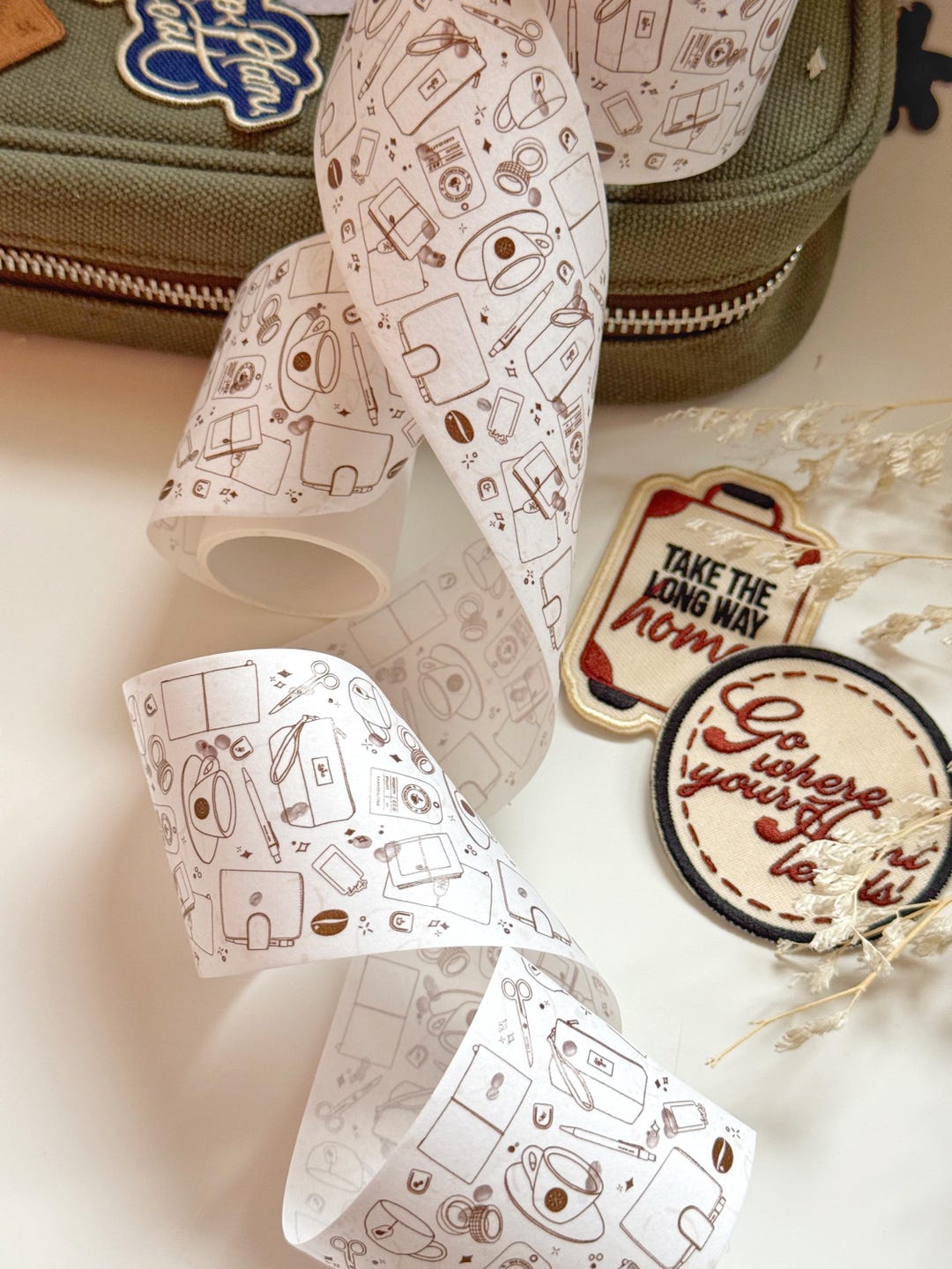 Kolour Cafe Doodles Patterned 5MM Washi Tape for Journals and Planners ...