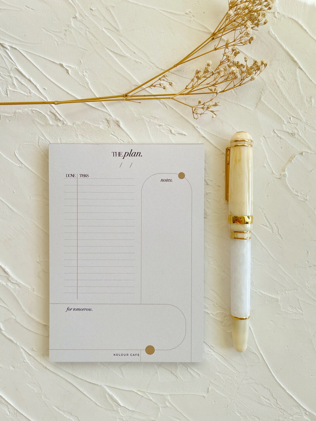 A6 Minimalist Notepad Beige Nude Notepad Chic Stationery Planner Desk ...