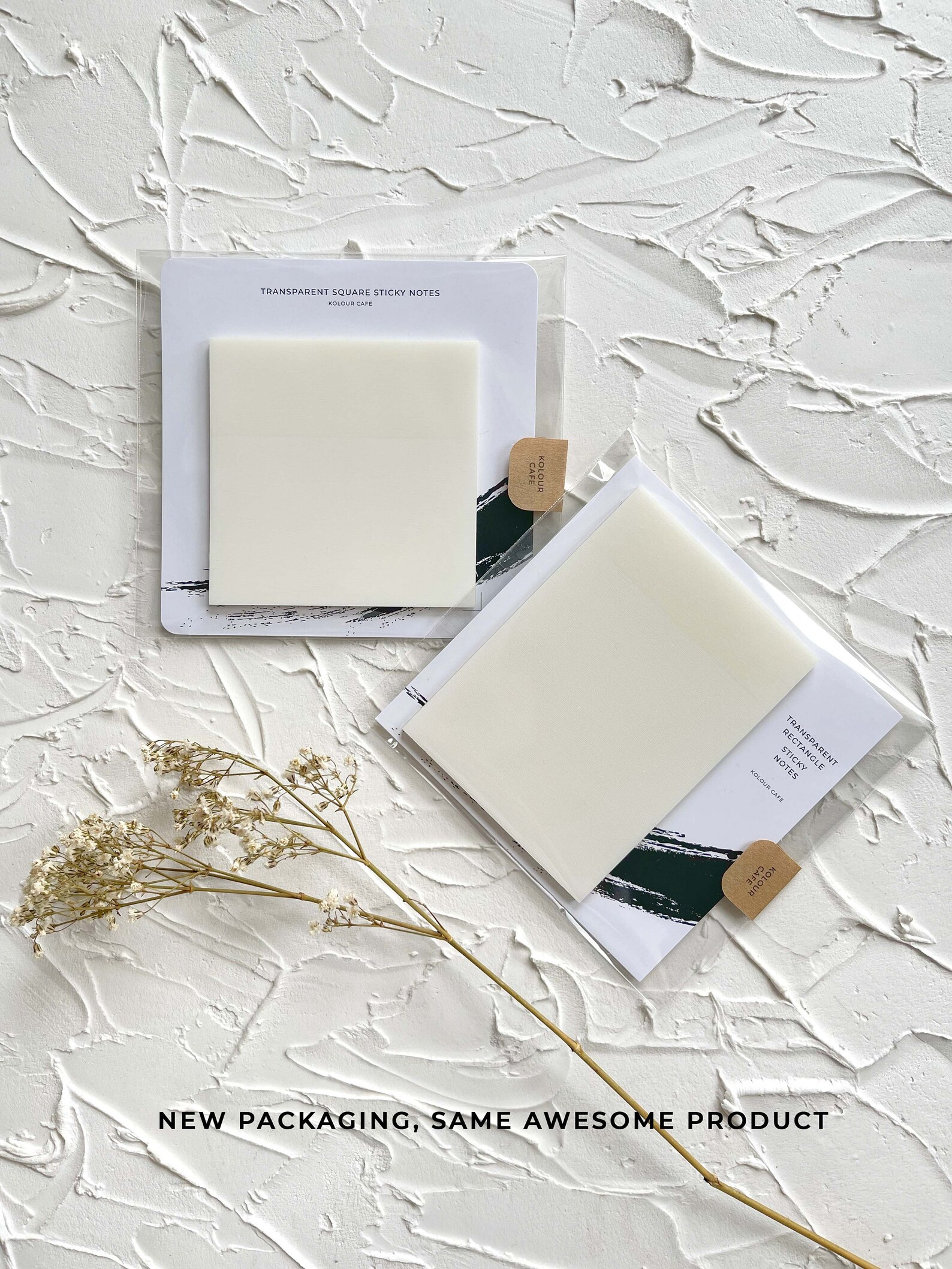 Transparent Matte Sticky Notes Plastic Clear Sticky Notes - Etsy