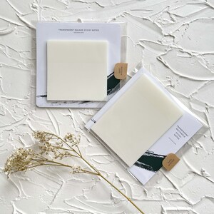 Transparent Matte Sticky Notes | Plastic Clear Sticky Notes for ...