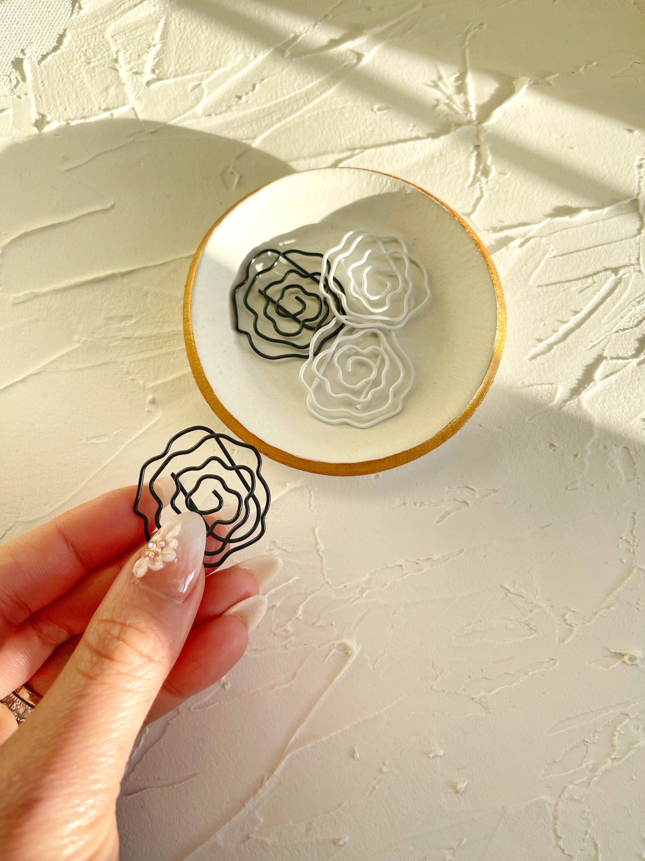 Rose Paperclip Camellia Paperclip Cute Paperclip for - Etsy