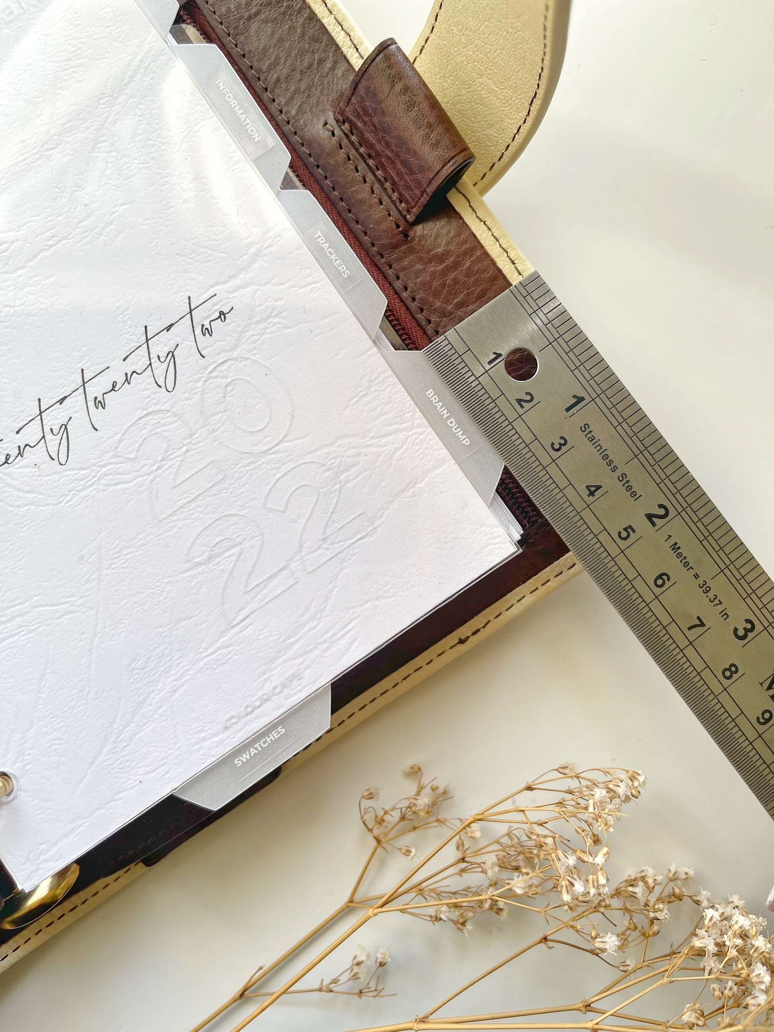 Planner Page Markers White Font Tabs Floating Tabs - Etsy