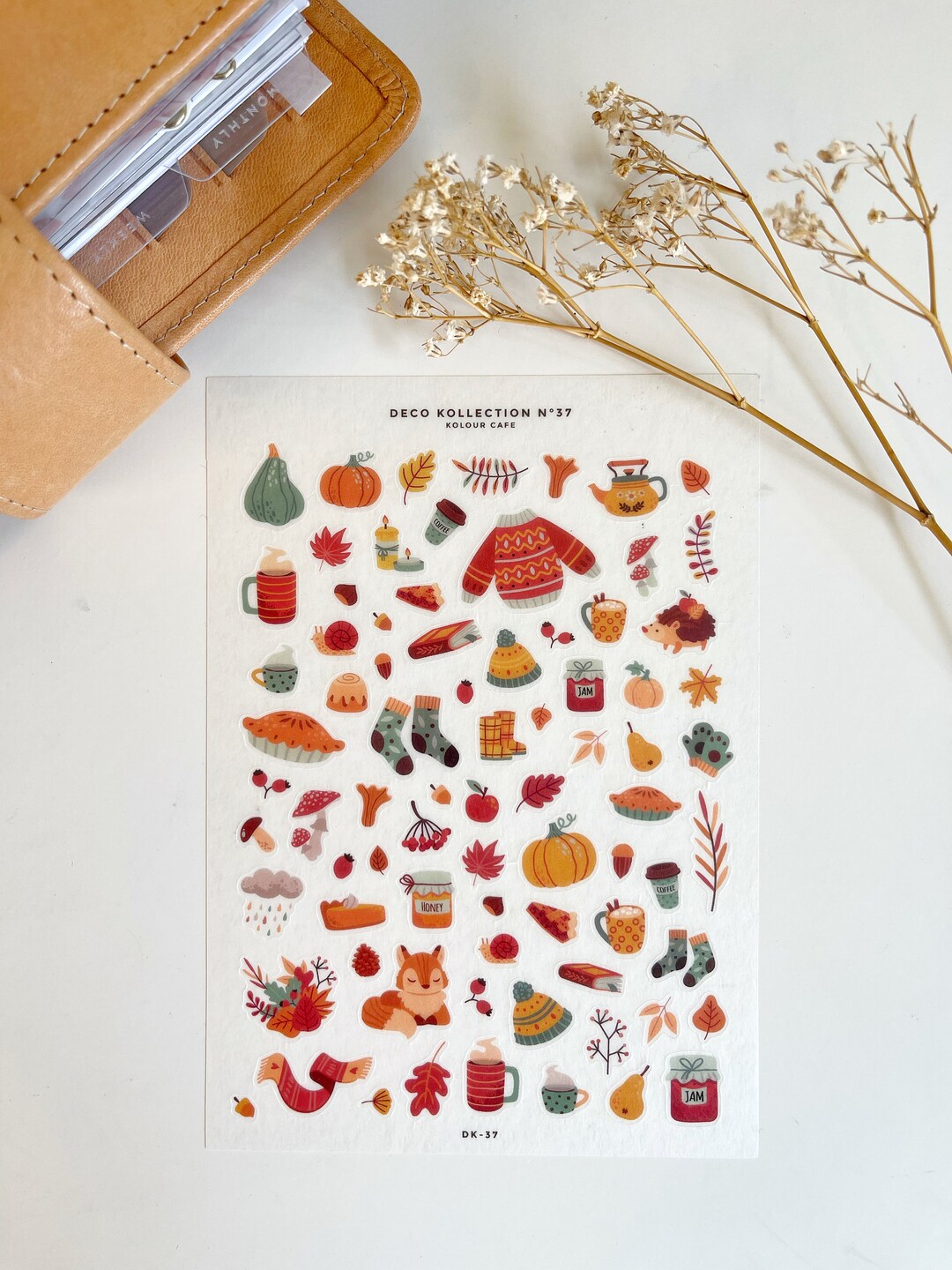 Autumn Cozy Hygge Planner Stickers | Fall Decor Sticker Sheets | N37 ...