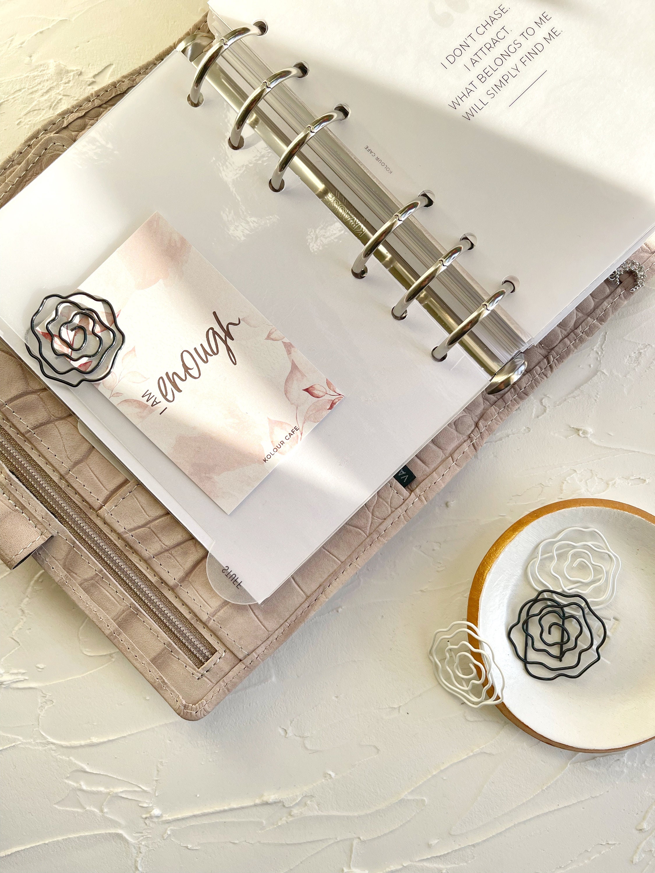 Rose Paperclip Camellia Paperclip Cute Paperclip for - Etsy