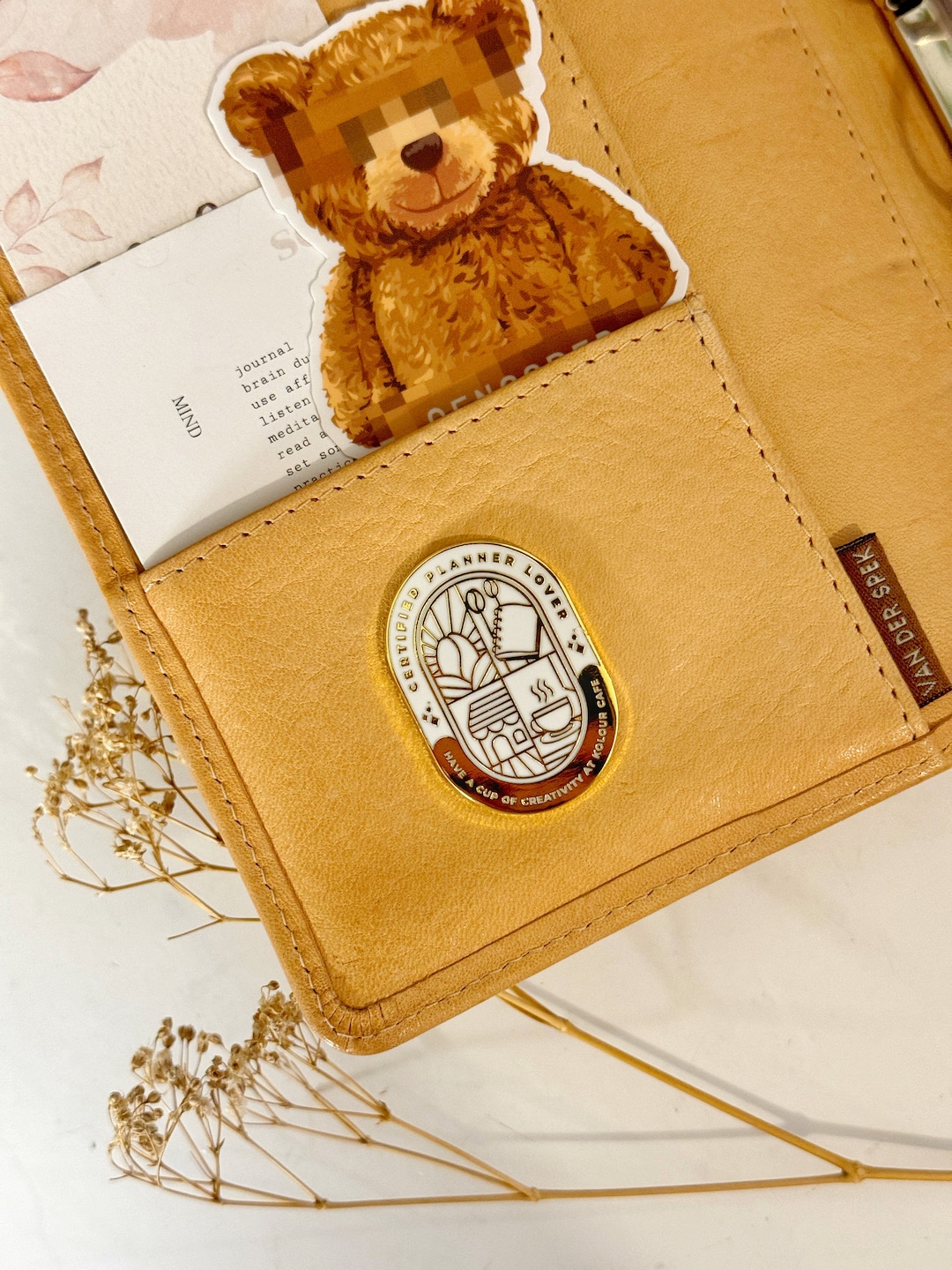 Magnetic Planner Charm | Planner Lover Badge | Enamel Planner Pin ...