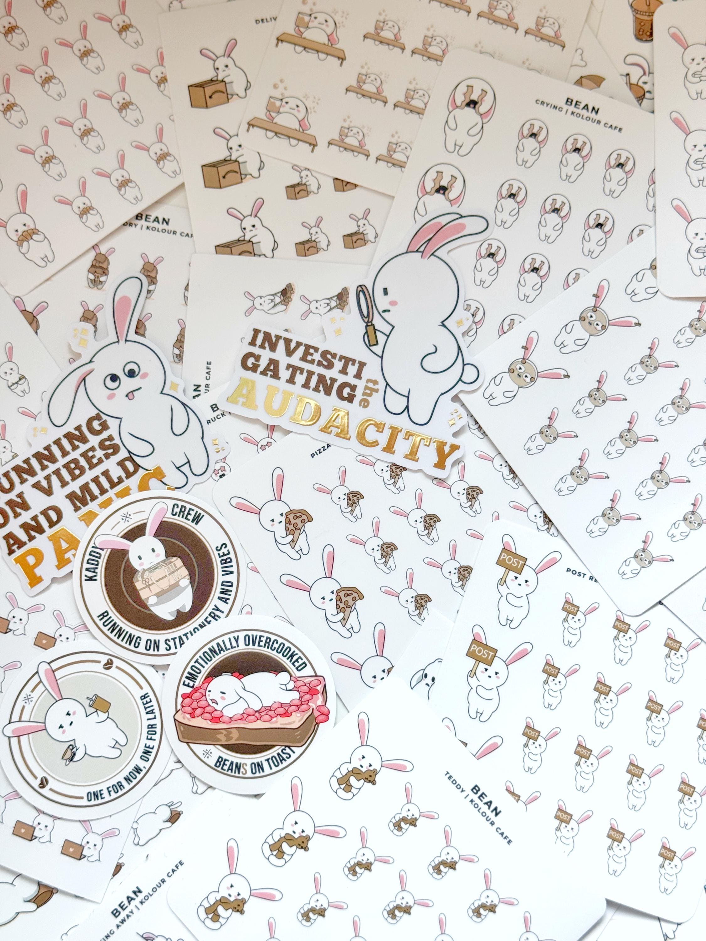 To Do Sign B110 Cute Character Sticker | Bean Bunny | Kawaii Journal ...