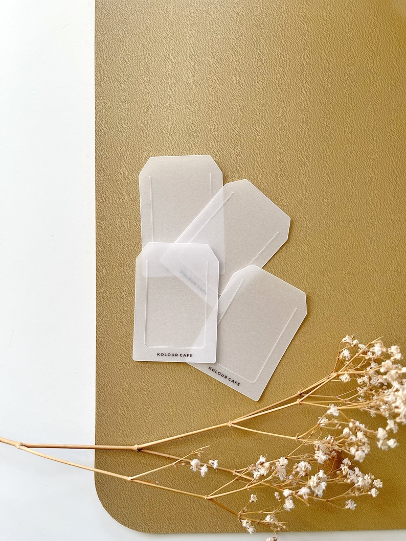 Planner Page Markers White Font Tabs Floating Tabs - Etsy