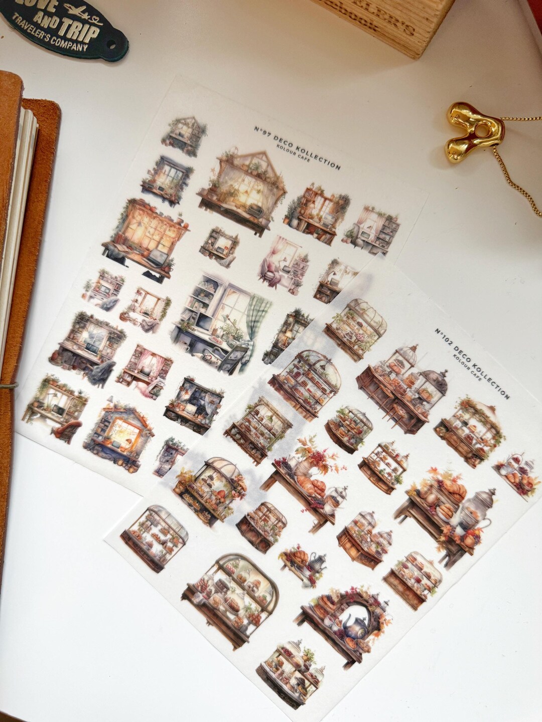 Cozy WFH Home Office Stickers | Desserts Decor Sticker Sheets | N97 ...