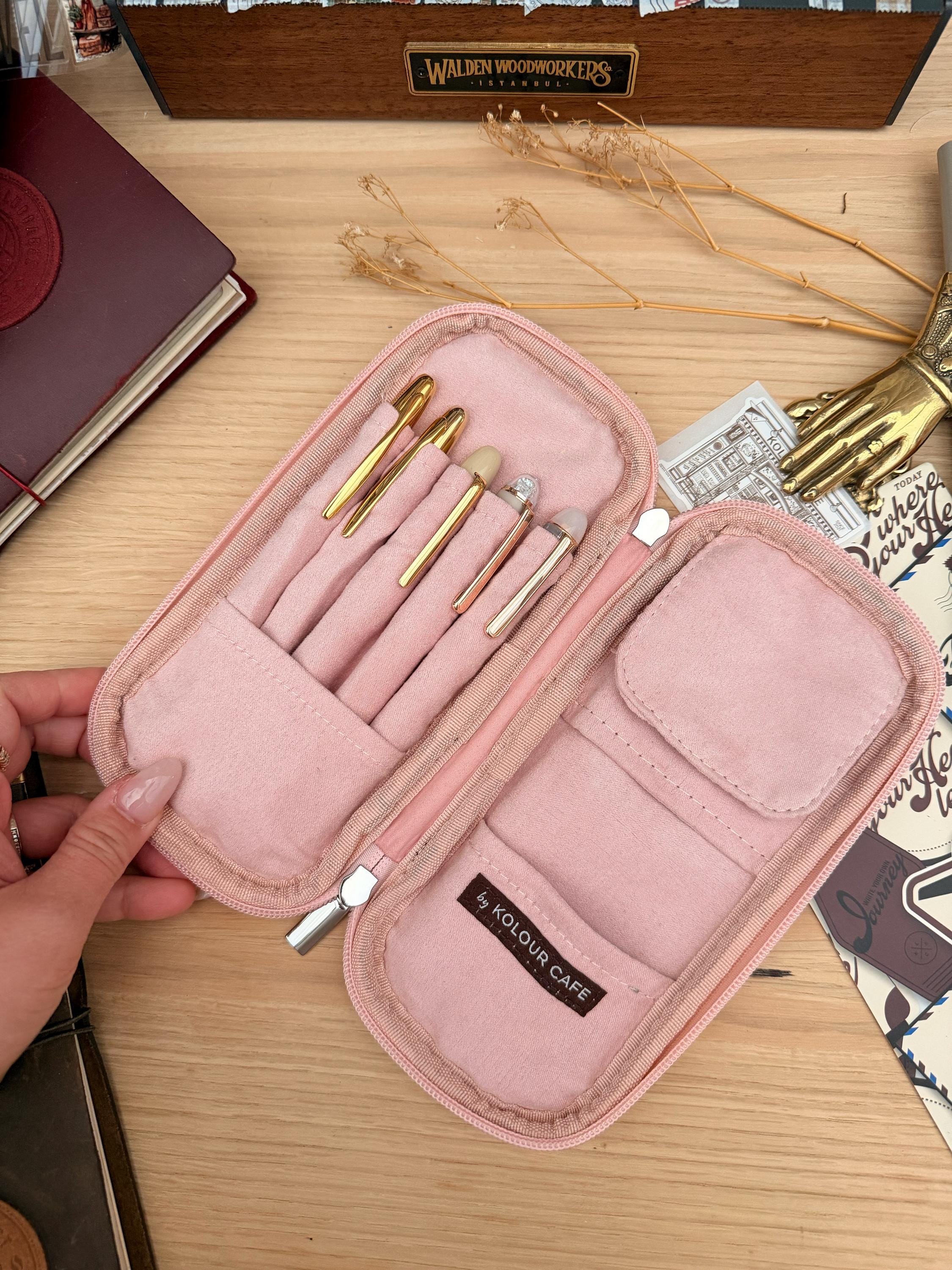 Pen Pouch | Strawberry Milk Canvas | Sako Zipped Pencil Case ...