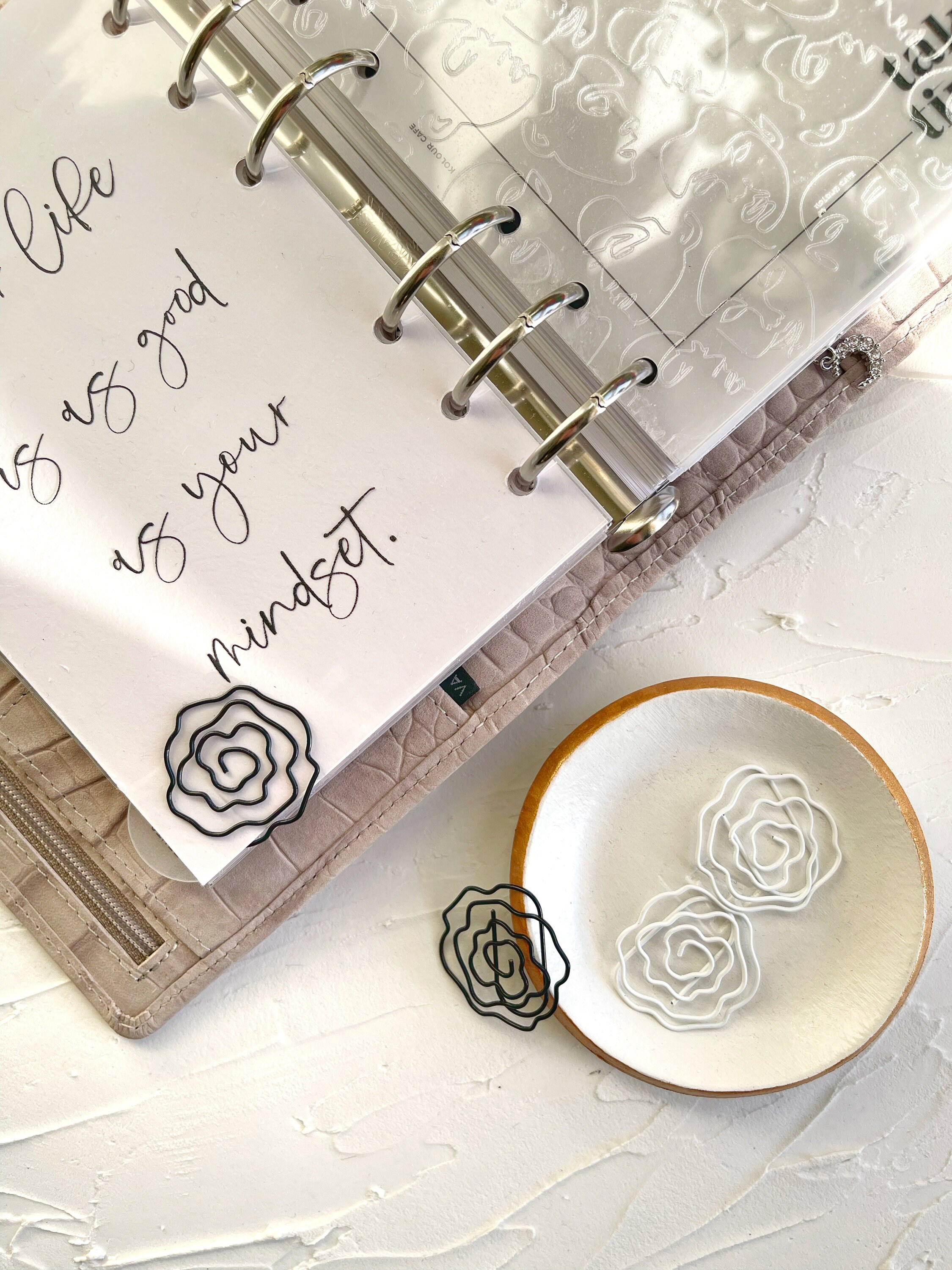 Rose Paperclip Camellia Paperclip Cute Paperclip for - Etsy