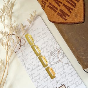 Brass Tabs Set | the BASICS Planner Tab Dividers L Gold Colored Page ...