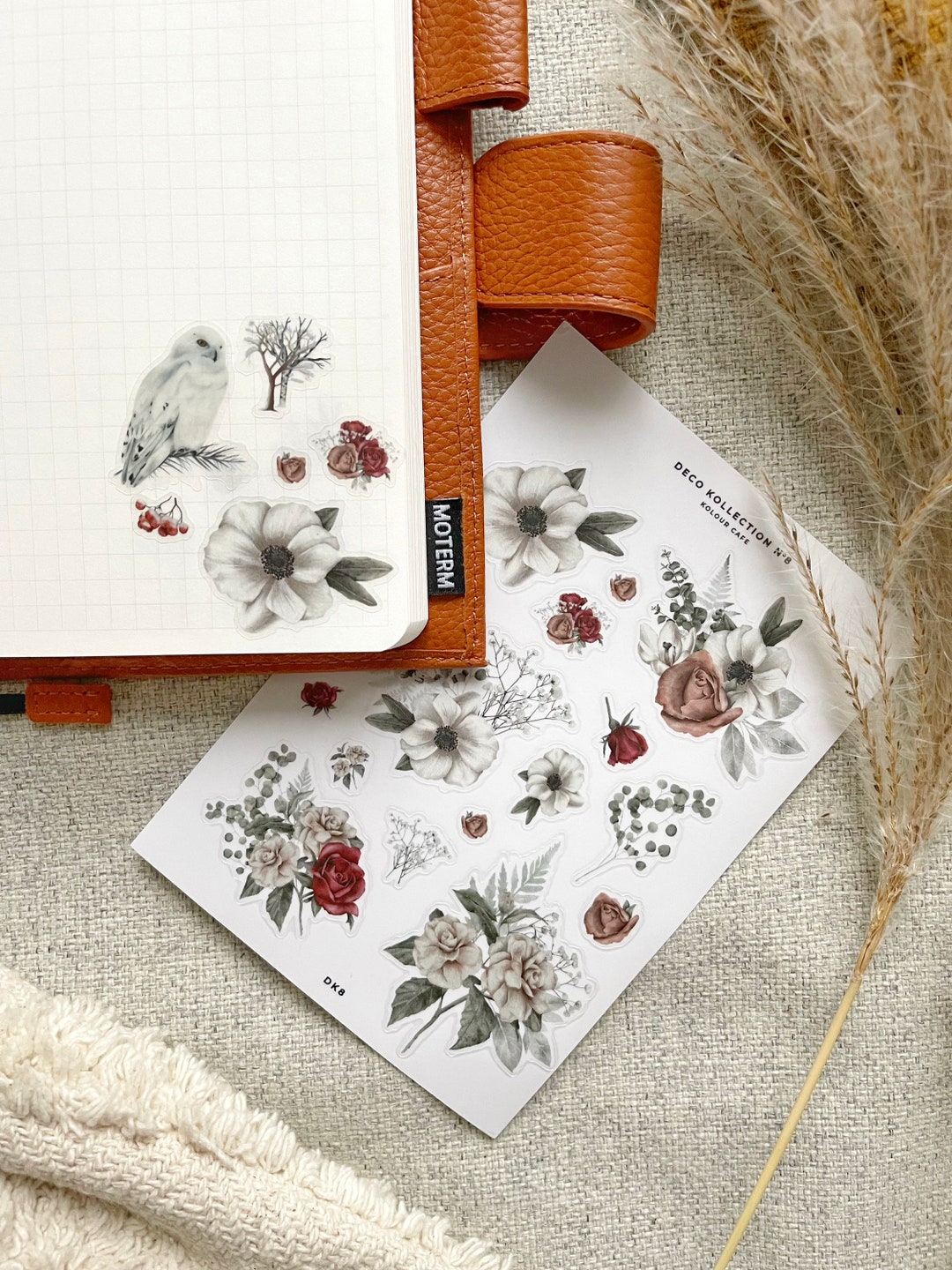 Planner Stickers | Floral Journal Stickers | N8 Kollection Waterproof ...