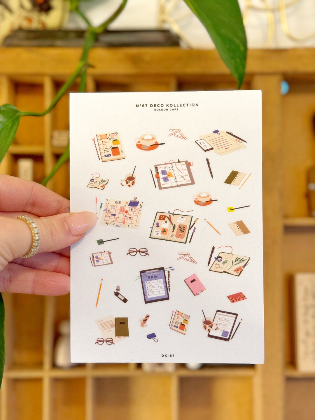 Stationery Planner Stickers | School Office | N67 Transparent Matte ...