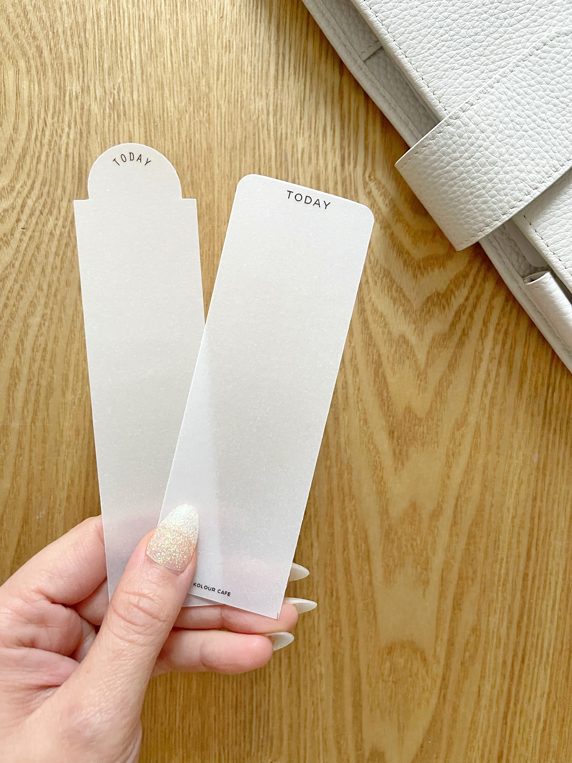 Rounded Tab Page Markers Minimalist Premium Vellum Today | Etsy