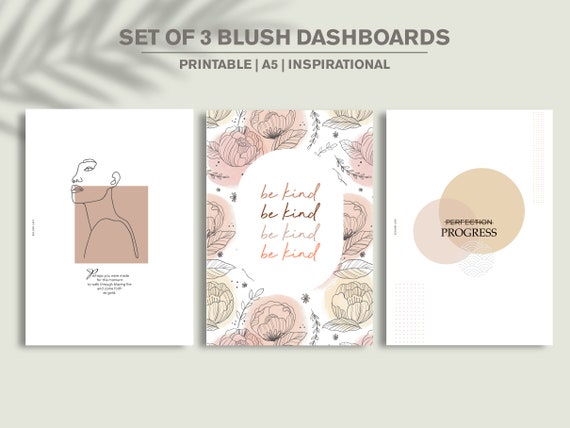 PRINTABLE Planner Dashboard Set for A5 GM or Large Size - Etsy