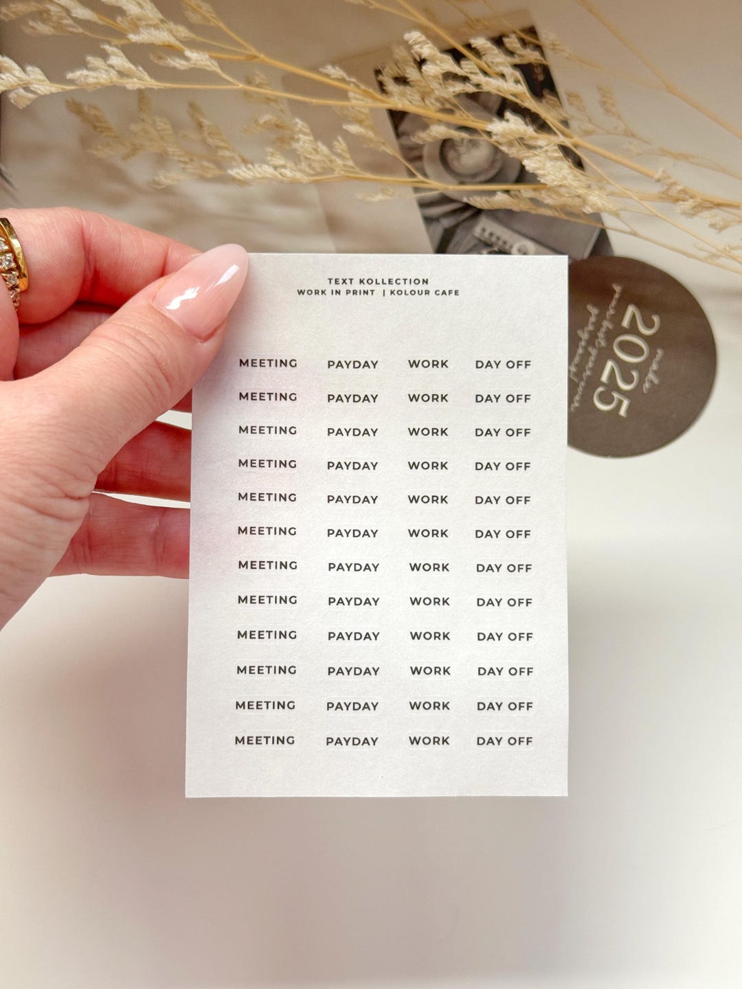 Functional Planner Stickers | Transparent | Work | Clear Stickers ...