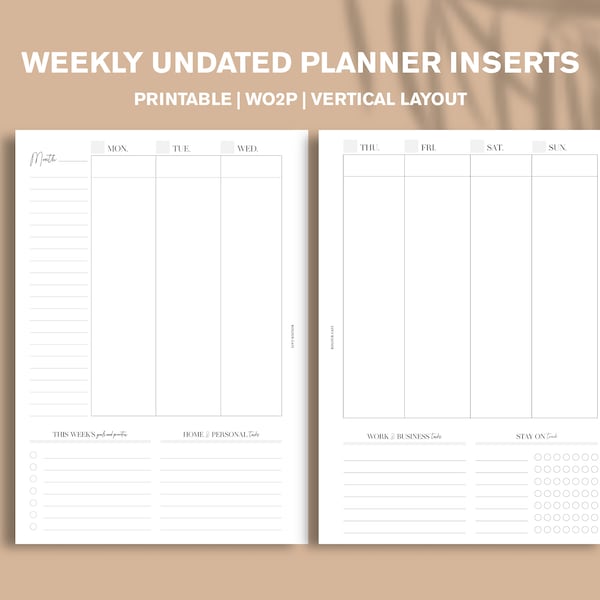 Weekly Work Planner - Etsy