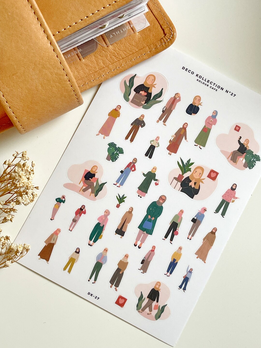 Muslim Stickers Transparent | Hijabi Planner Stickers | Islamic Girls ...