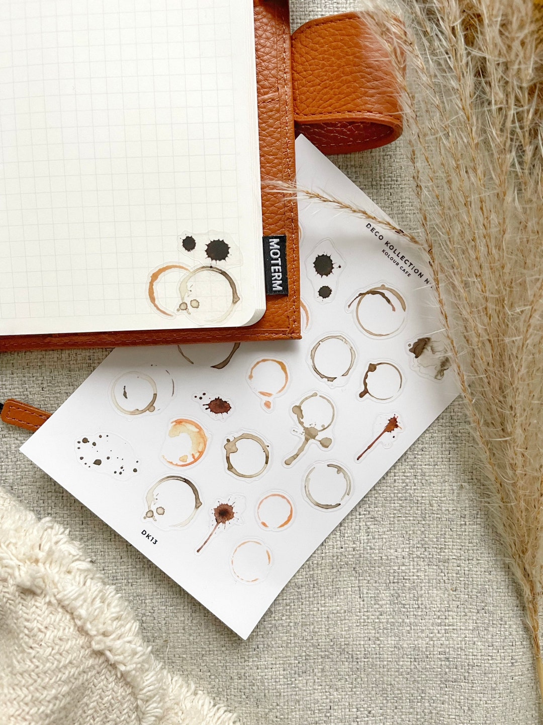Planner Stickers | Coffee Stain Stickers | N13 Kollection Waterproof ...