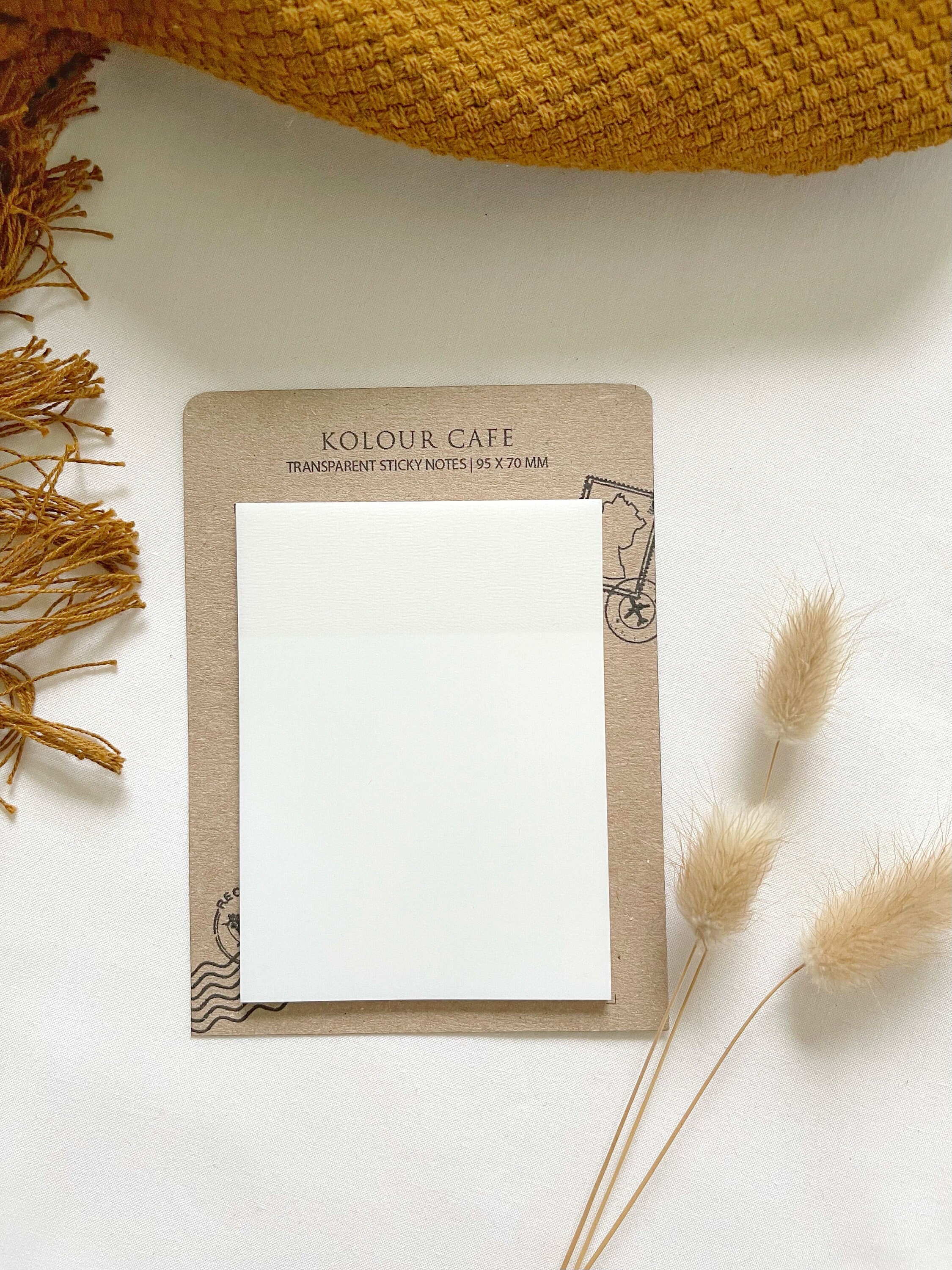 Transparent Matte Sticky Notes Plastic Clear Sticky Notes - Etsy Canada