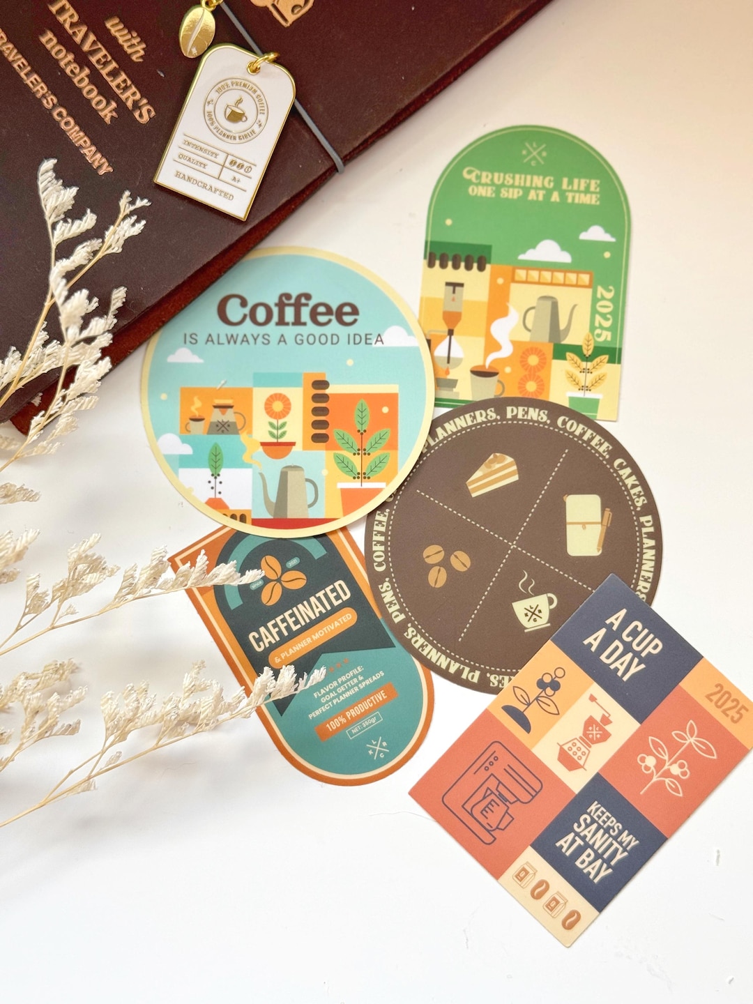 Coffee Vinyl Stickers Vol 4 | Waterproof Semi Transparent Matte Cafe ...