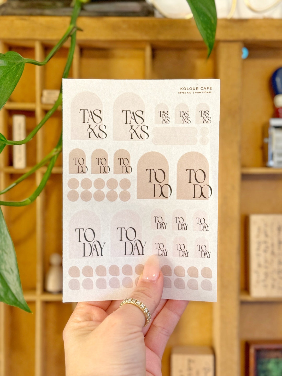 Tasks Todo Functional Stickers for Planners and Journals |washi Paper ...