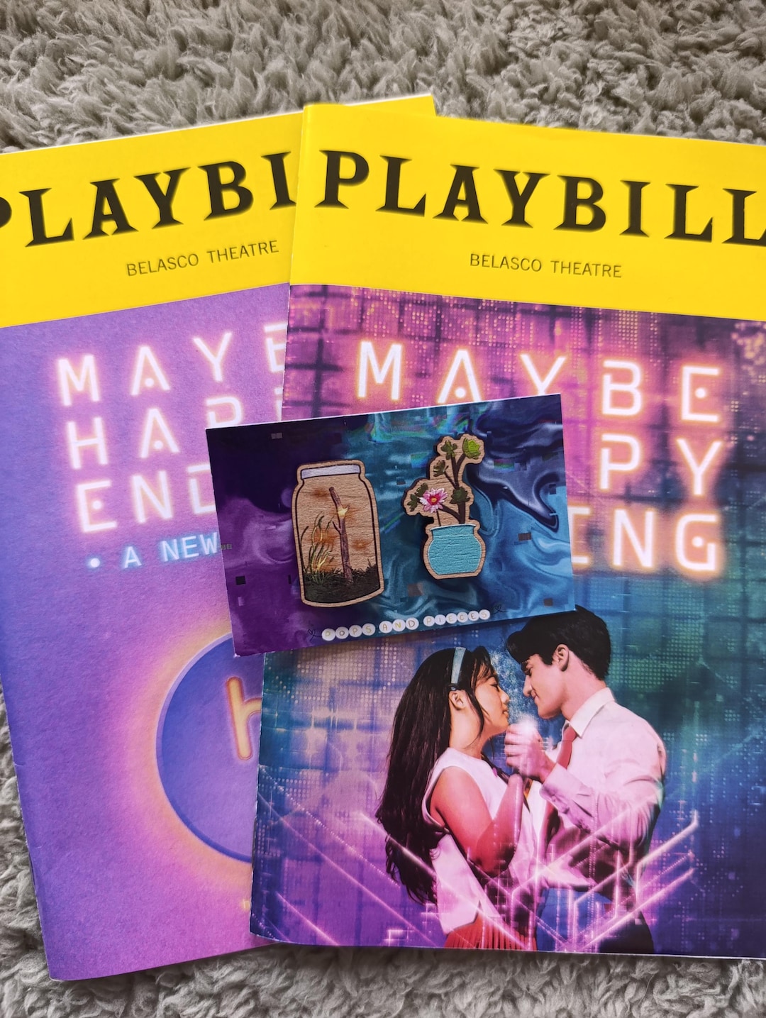 Maybe Happy Ending Inspired Wooden Pin Badges Hwaboon and Fireflies - Etsy