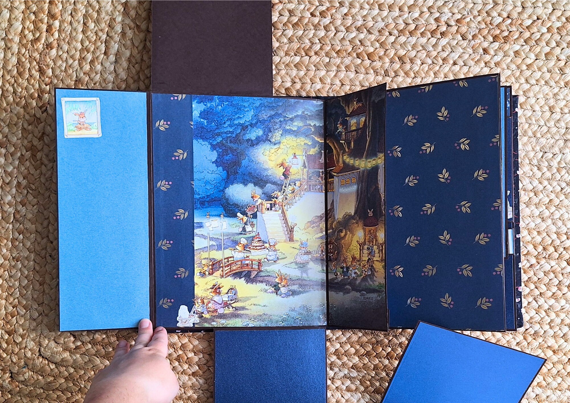 Rabbit Pop up Photo Album for Children or Baby Pictures, Handmade ...