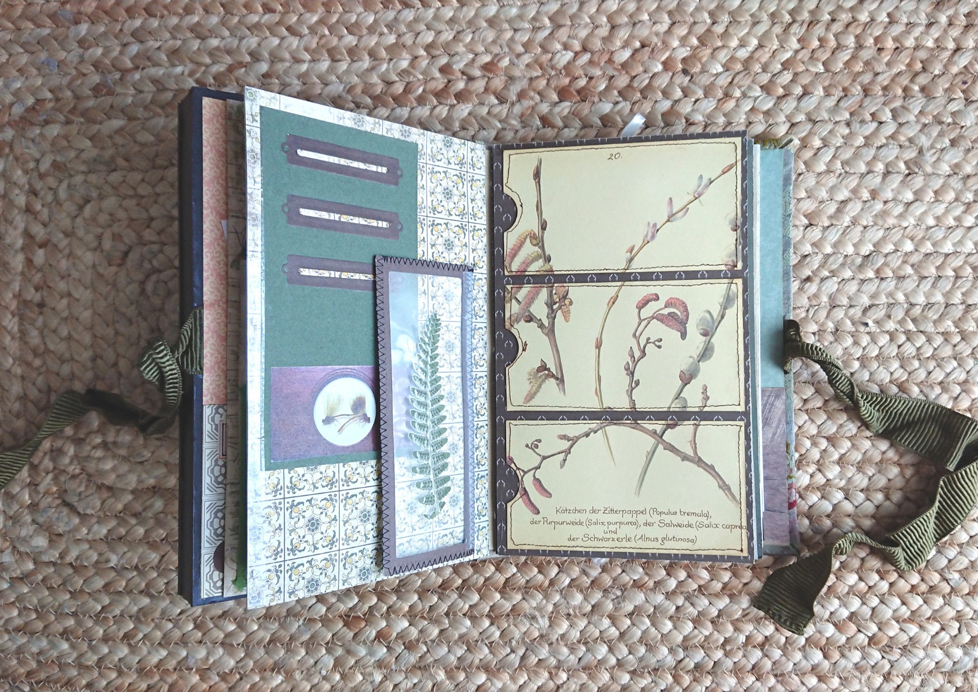 Botanist Lapbook Junk Journal With a Bow Handmade Notebook for Nature ...