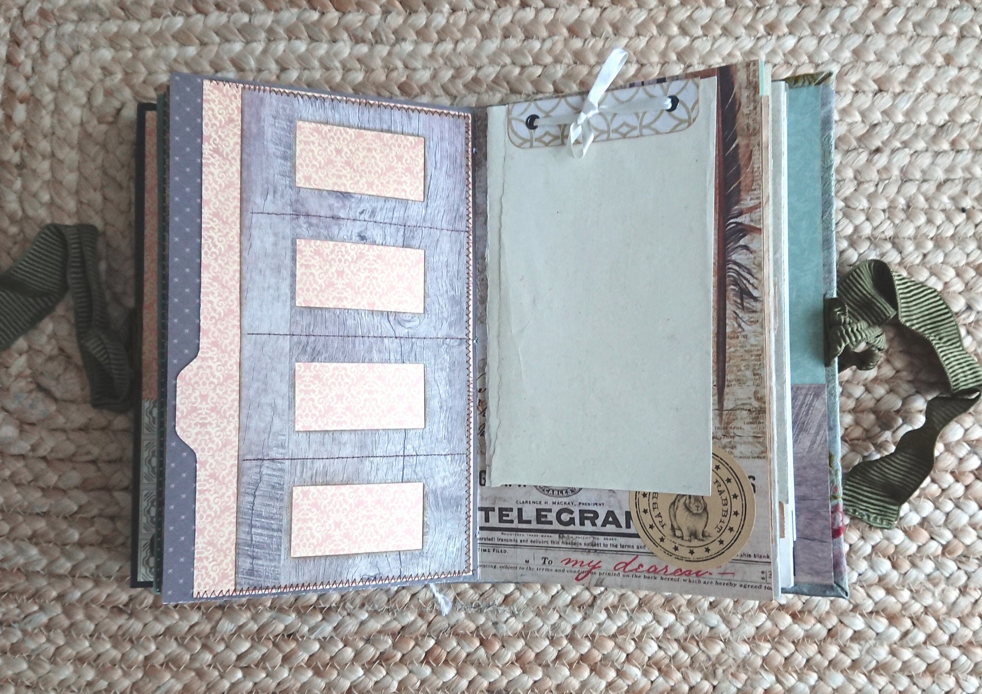 Botanist Lapbook Junk Journal With a Bow Handmade Notebook for Nature ...