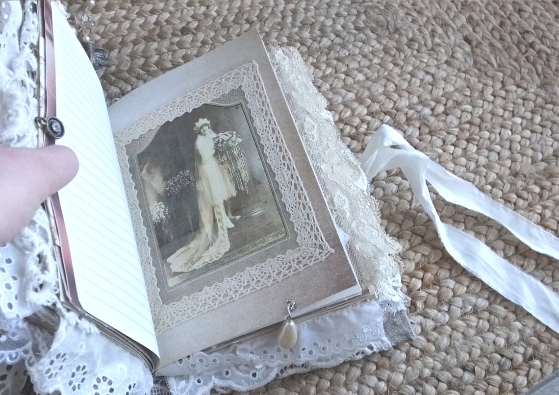 Vintage Wedding Junk Journal Handmade Notebook Art Book - Etsy