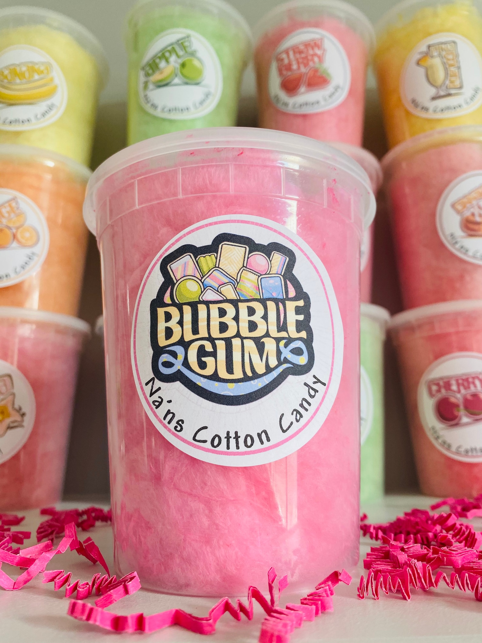 Package of 20 Cotton Candy Tubs 32oz -different Flavors - USA - Etsy