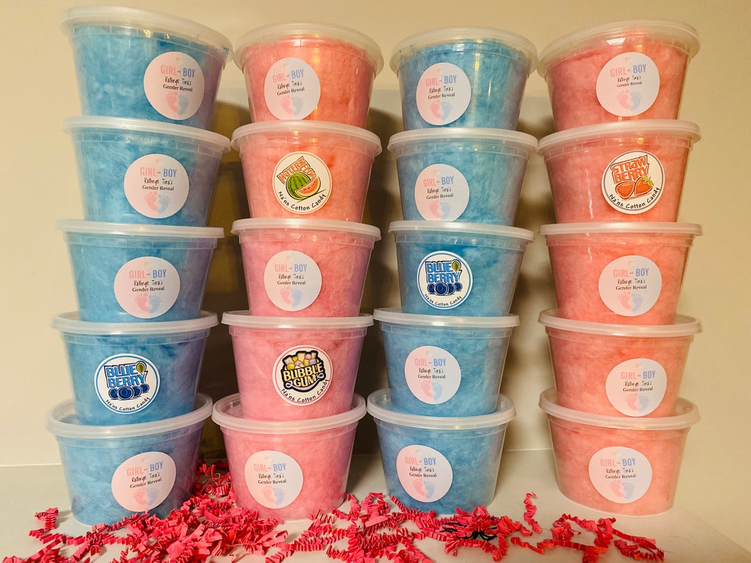 Package of 10 Cotton Candy Tubs 16oz - Etsy