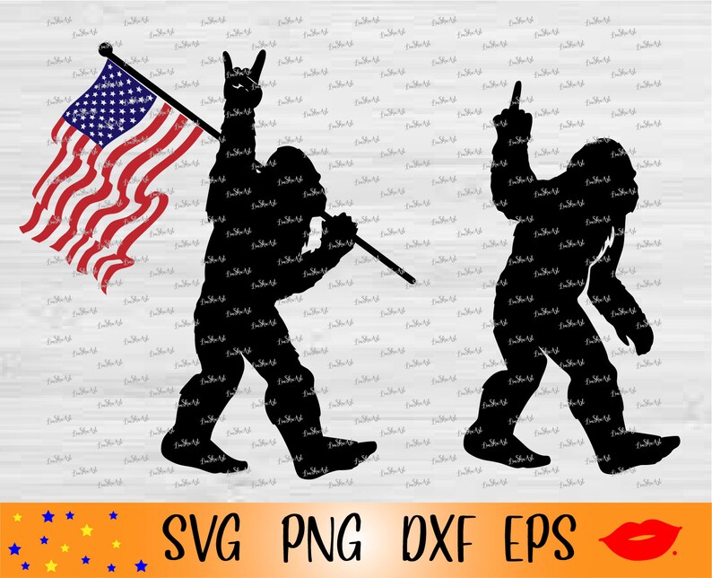 Bigfoot Middle Finger Bundle Svg-yeti Png-sasquatch Svg-bigfoot With ...