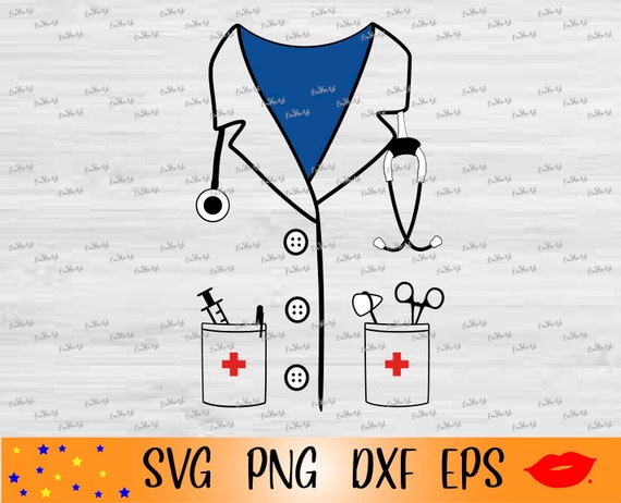 Doctor Coat Shirt Svg-nurse Uniform for Tumbler Png-doctor | Etsy
