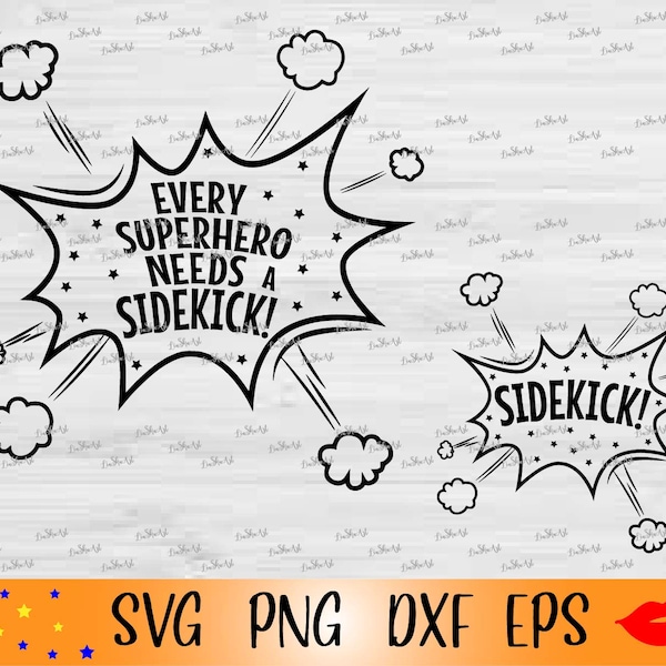 Every Superhero Needs a Sidekick Svg - Etsy