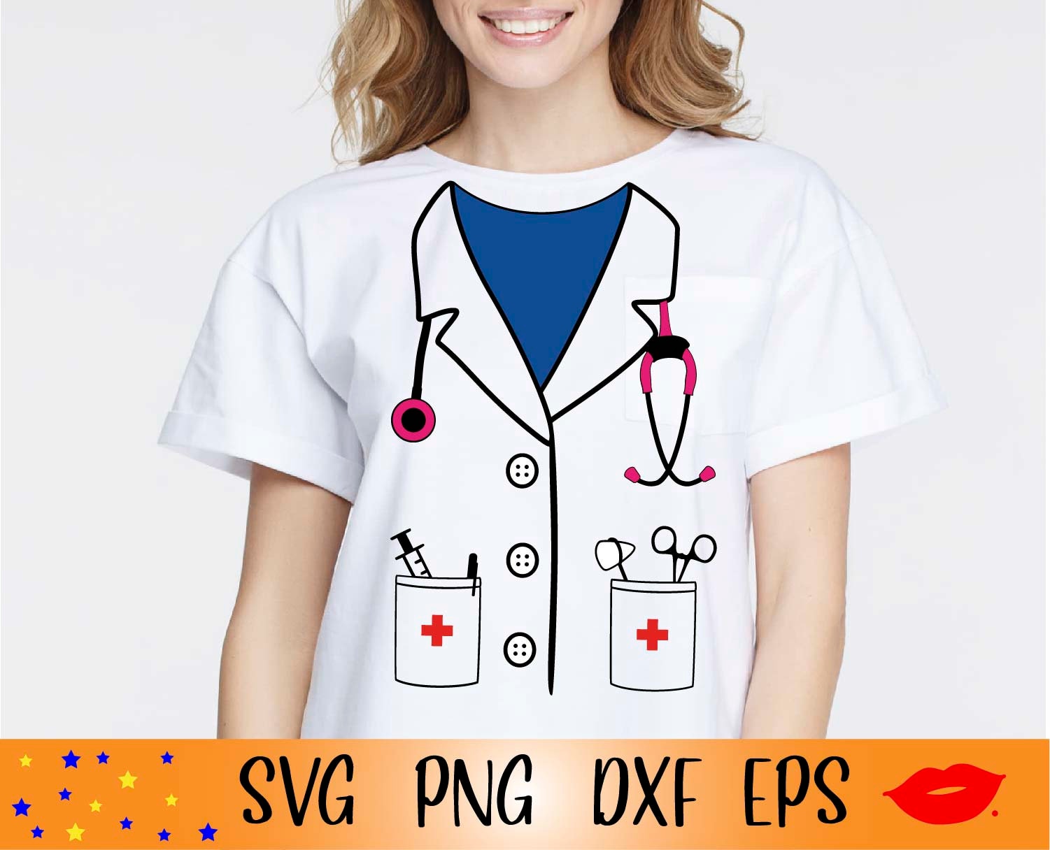 Doctor Coat Shirt Svg-nurse Uniform for Tumbler Png-doctor | Etsy