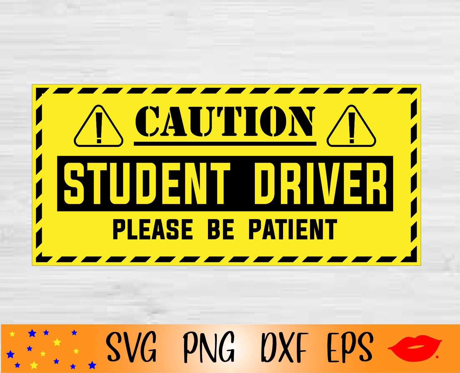 Caution Teenage Driver Clipart