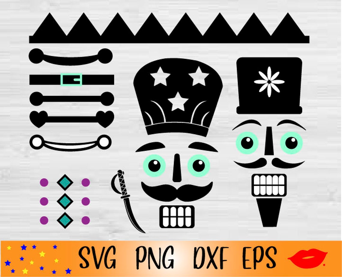 Nutcracker Tumbler Elements Svg-nutcracker Png-nutcracker Face Digital Design-nutcracker Cut ...
