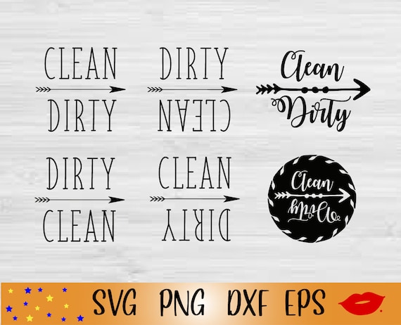 Clean Dirty Svg-dishwasher Magnet Svg Files-dirty Clean - Etsy