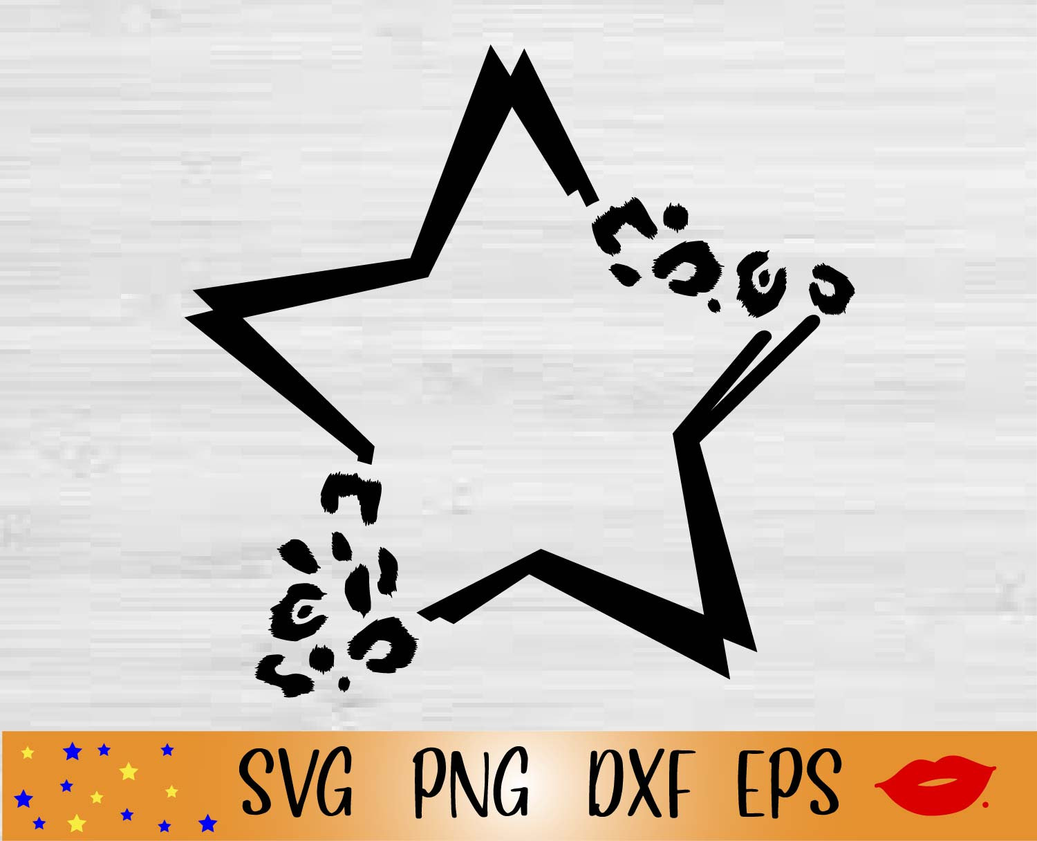 Leopard Print Geometric Frame Svg-leopard Frame Bundle - Etsy