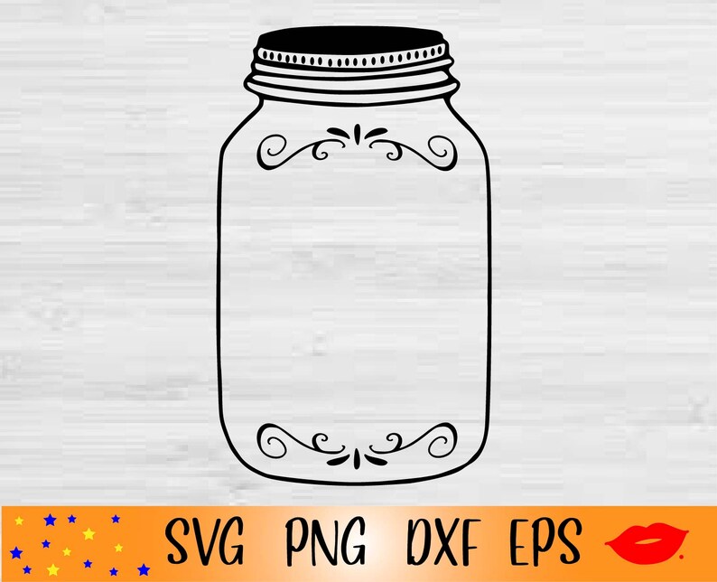 Mason Jar Svg-farmhouse Vintage Ball Png-kitchen Svg-canning - Etsy