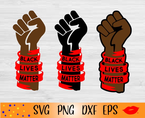Black Lives Matter Hand Svg-black History Svg-blm Svg-fredom - Etsy