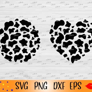 Cow Circle Monogram Bundle SVG-COW Frame Circle Png-cow Print Element ...